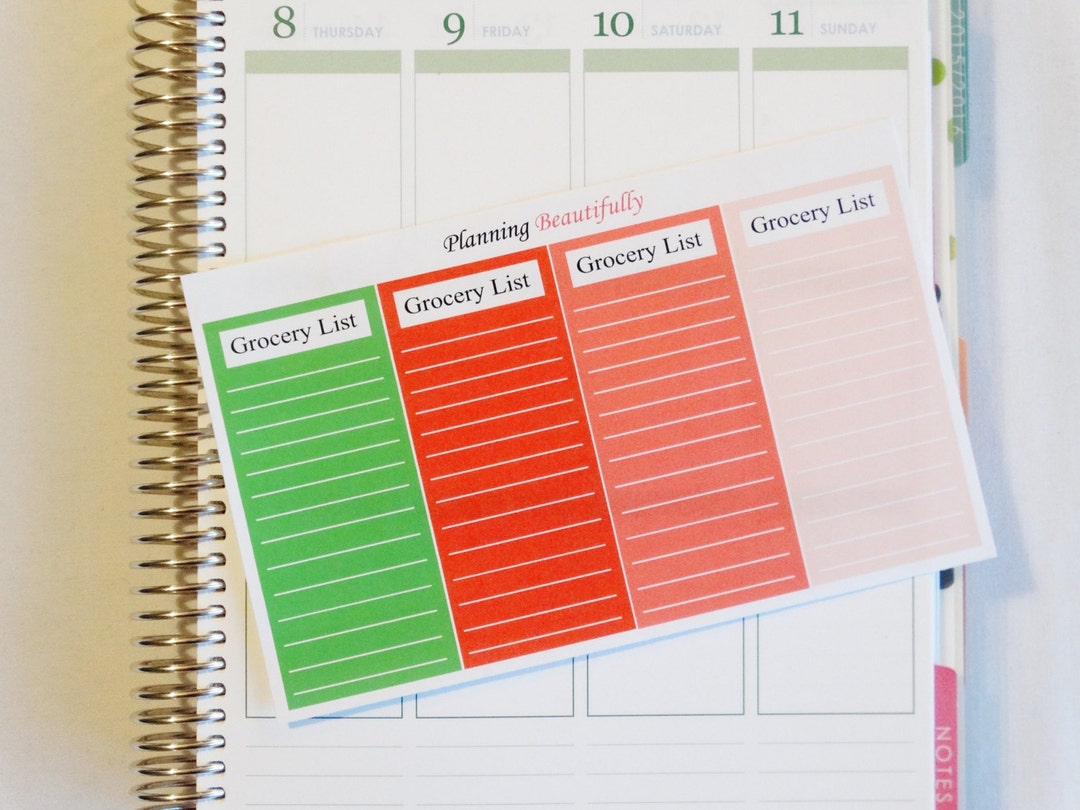 Checklist Stickers, Checklist Template, Checklist Planner Stickers ...