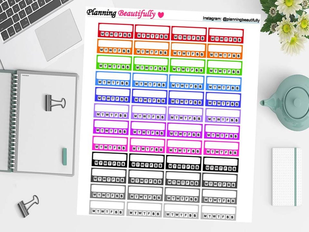 Tracker Stickers Printable Stickers Tracker Printable - Etsy