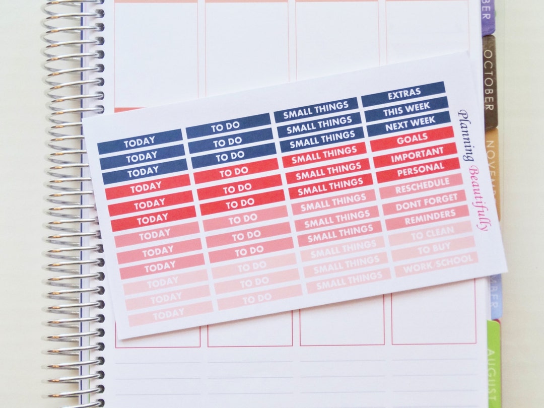 Checklist Stickers, Checklist Template, Checklist Planner Stickers ...