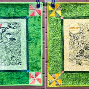 My Beautiful Garden Calendar Wall Quilt Set - Etsy