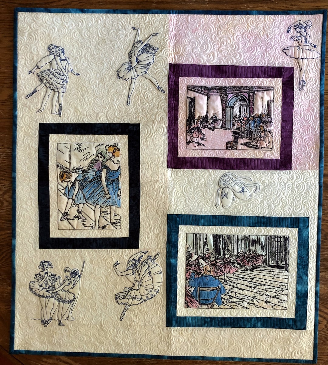 Ballet Art Wall Quilt - Etsy