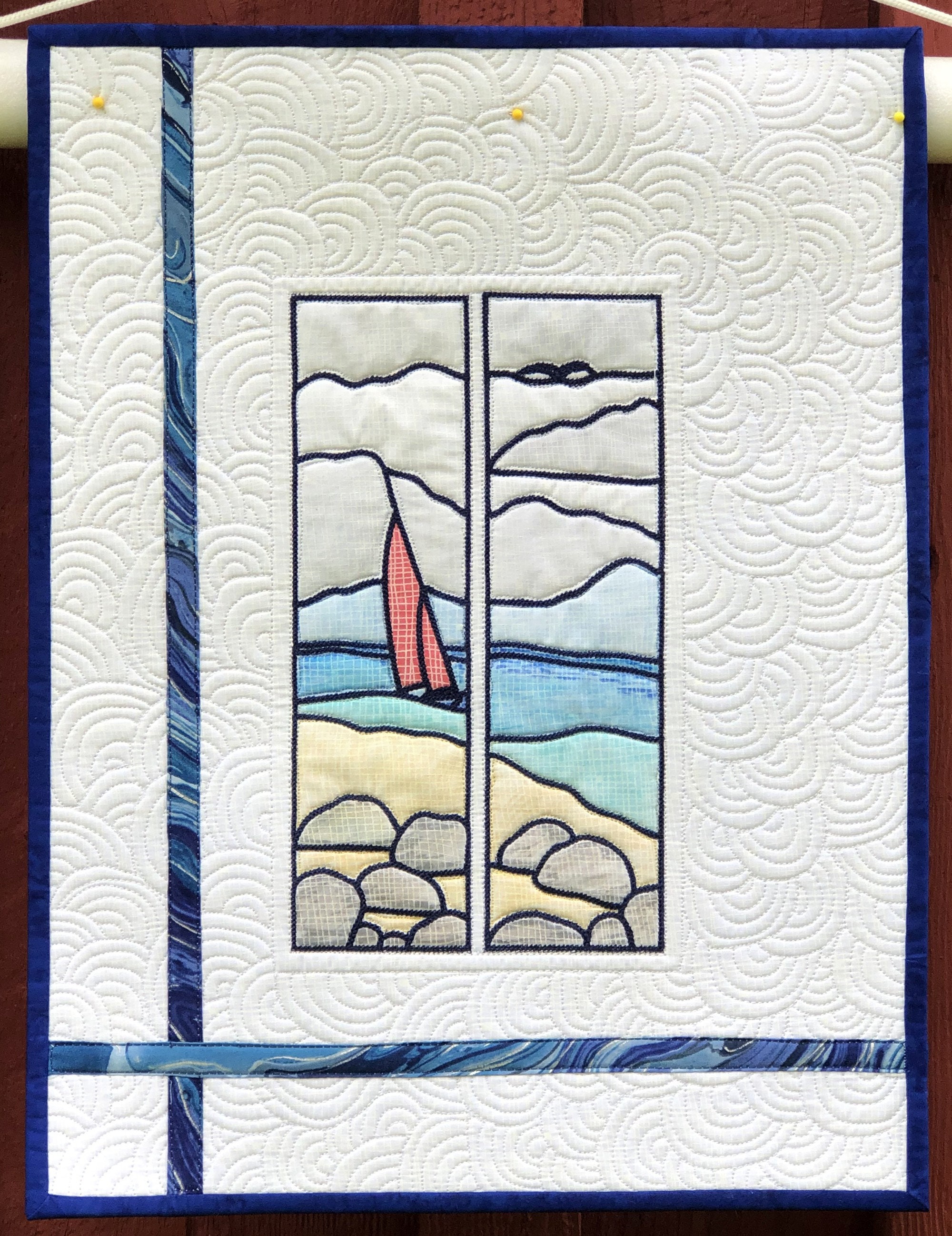 Seascape Coloring Art Quilt - Etsy