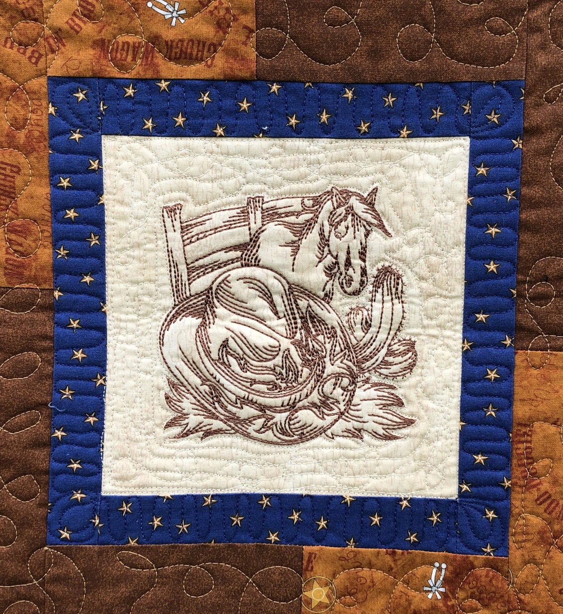 Cowboy Hats Art Wall Quilt | Etsy