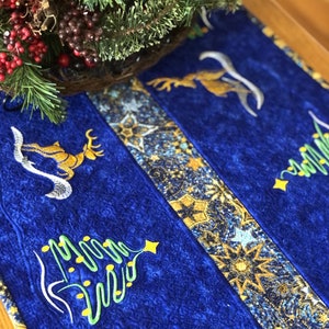 Christmas Quilted Table Runner - Etsy