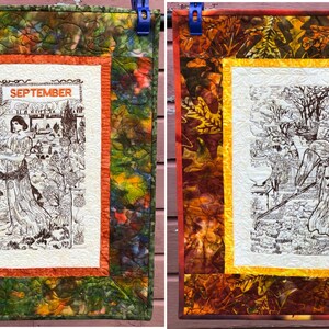 My Beautiful Garden Calendar Wall Quilt Set - Etsy