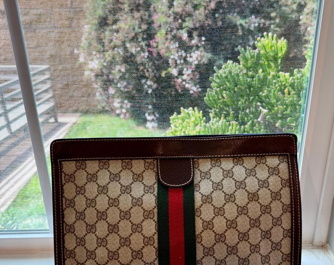 Vintage Gucci Parfums Clutch--vintage Gucci--vintage Gucci Pouch--gucci Clutch--vintage Gucci ...