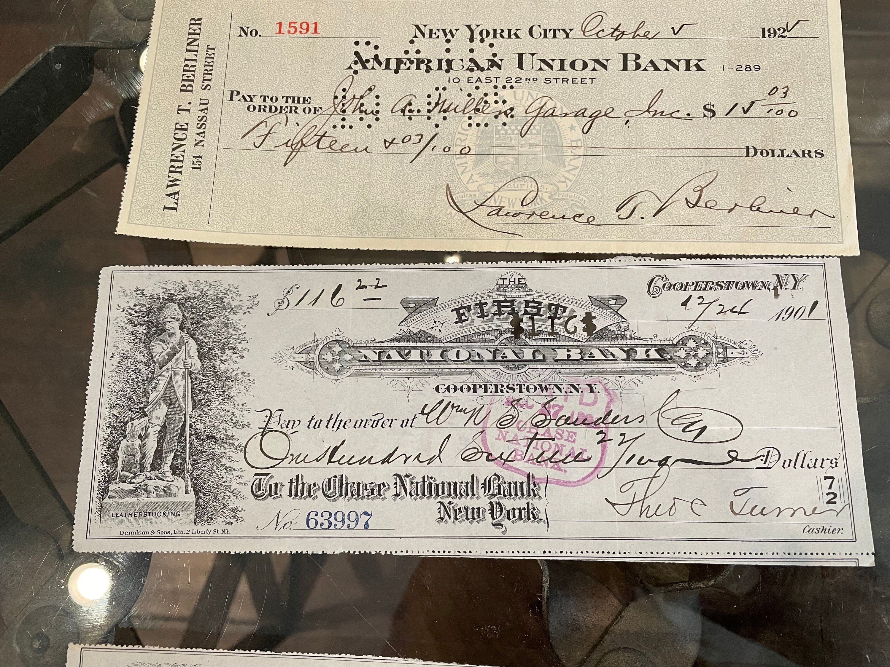 Antique 1900s Checks antique Handwriting | Etsy