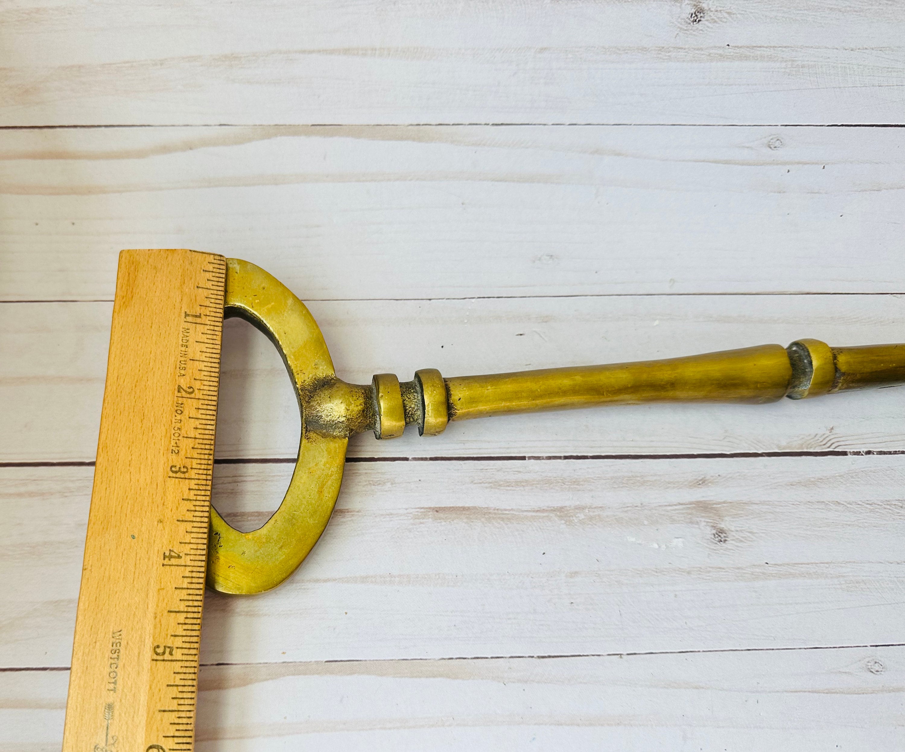 Vintage Solid Brass Keylarge Brass Key - Etsy