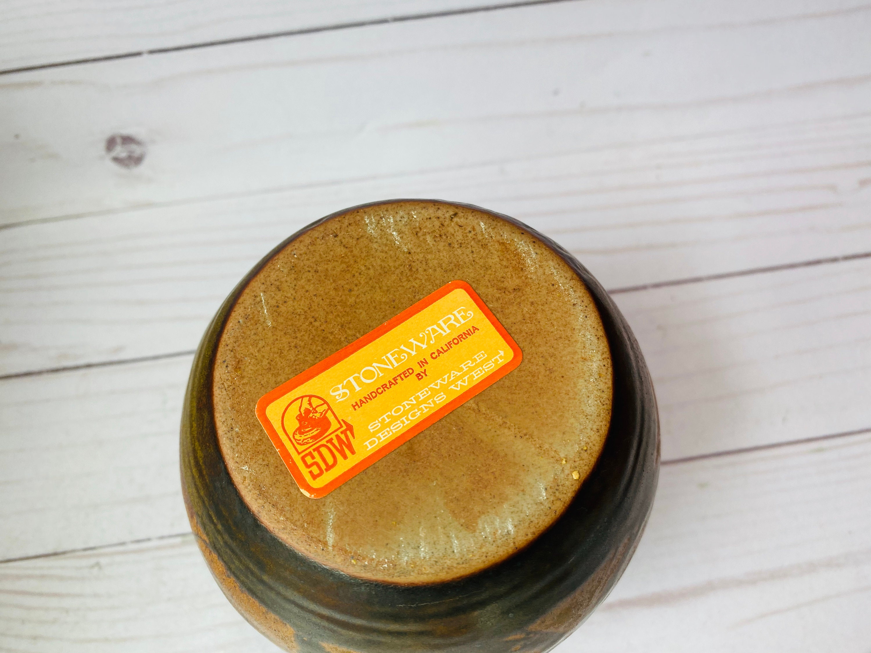 SDW Stoneware Designs West Pottery Vasemcm - Etsy