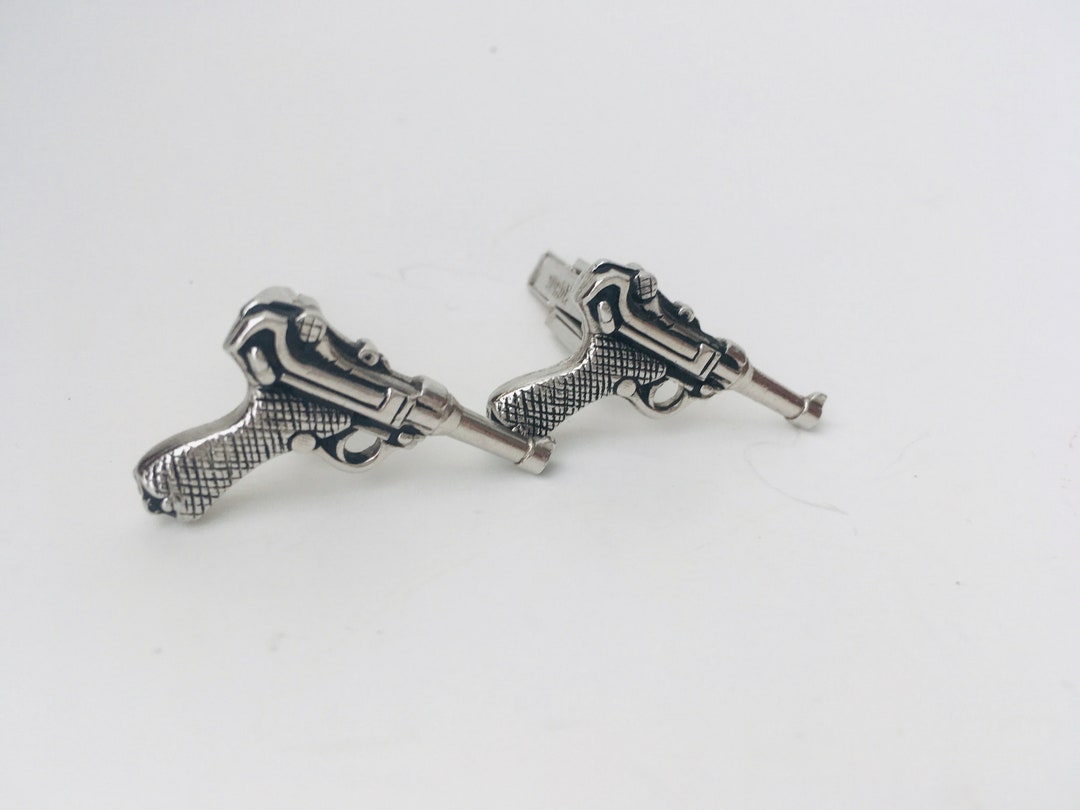 Gun Cufflinks Vintage Swank - Etsy