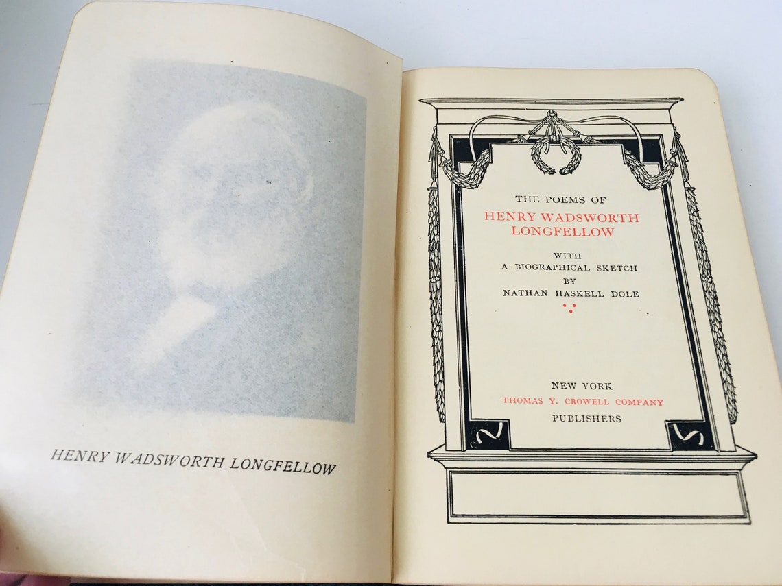The Poems of Longfellow by N.Y. Thomas Y. Crowell Vintage - Etsy