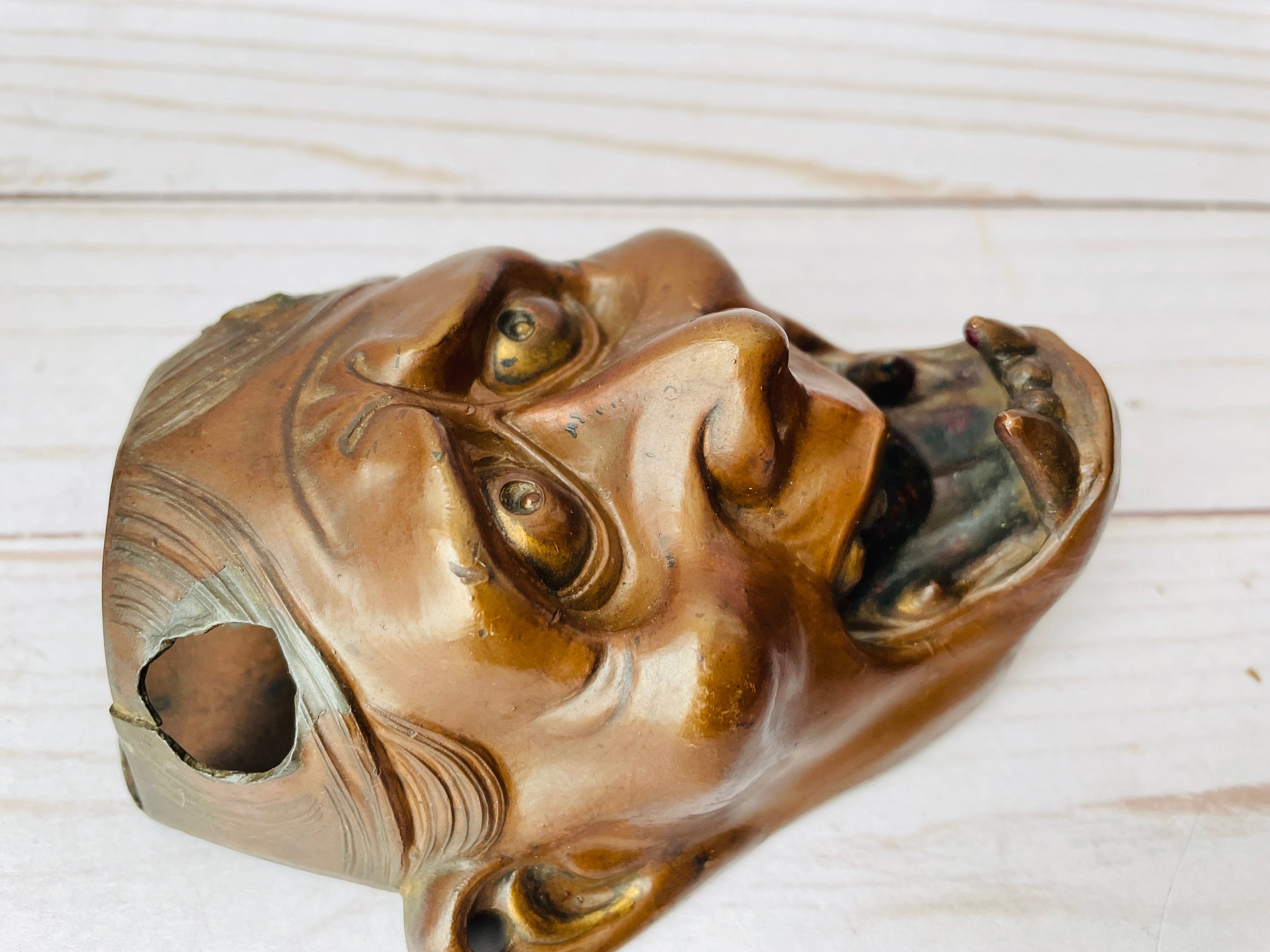 Asian Demon Maskjapanese Devil Mask | Etsy