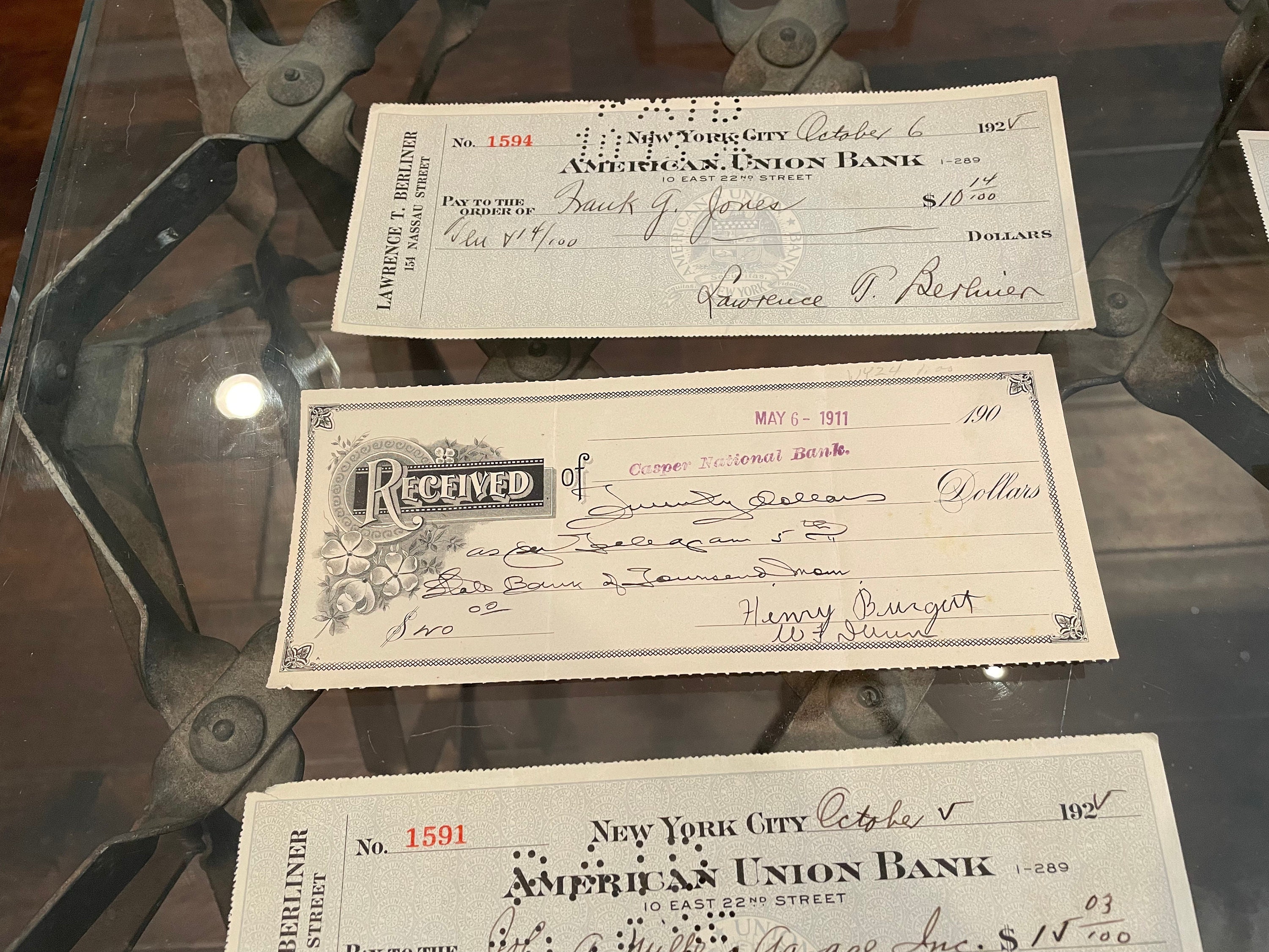 Antique 1900s Checks antique Handwriting | Etsy