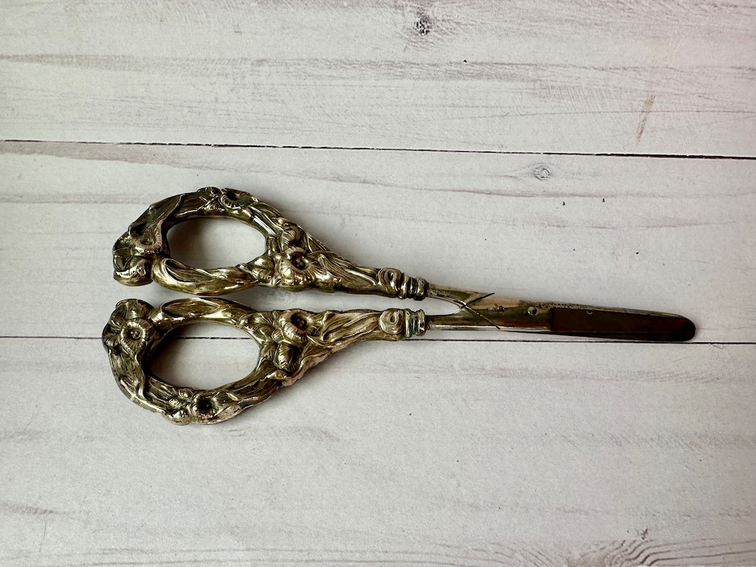 Vintage Sterling Silver German Scissors--sterling Scissors--german ...