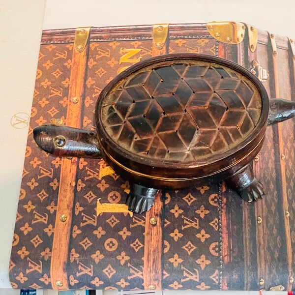 Wooden Turtle Trinket Box - Etsy