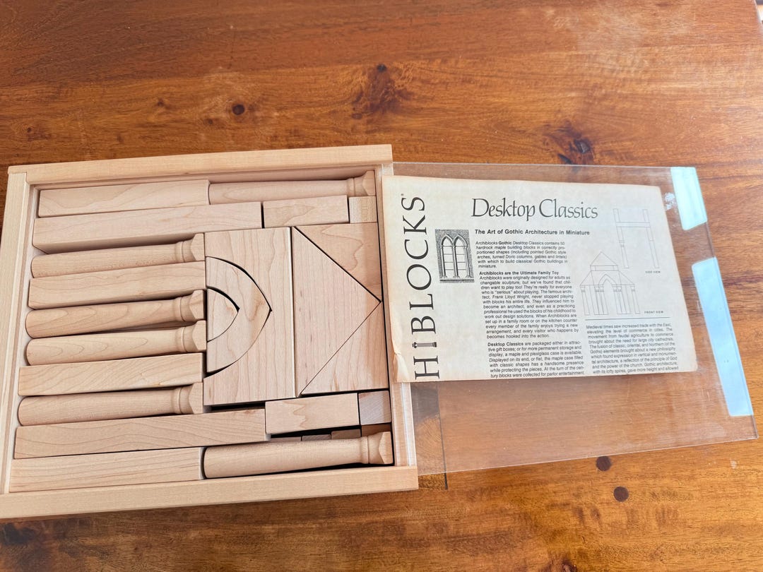 Archiblocks Desktop Classics Gothic Architecture--unique Wood Building ...