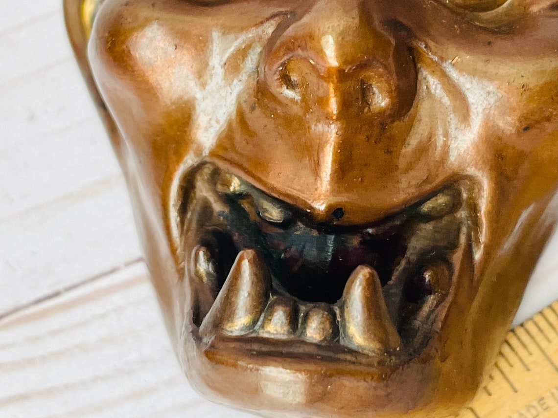 Asian Demon Maskjapanese Devil Mask | Etsy