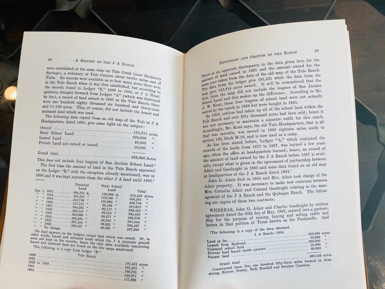 The History of JA Ranch by Harley True Burton | Etsy