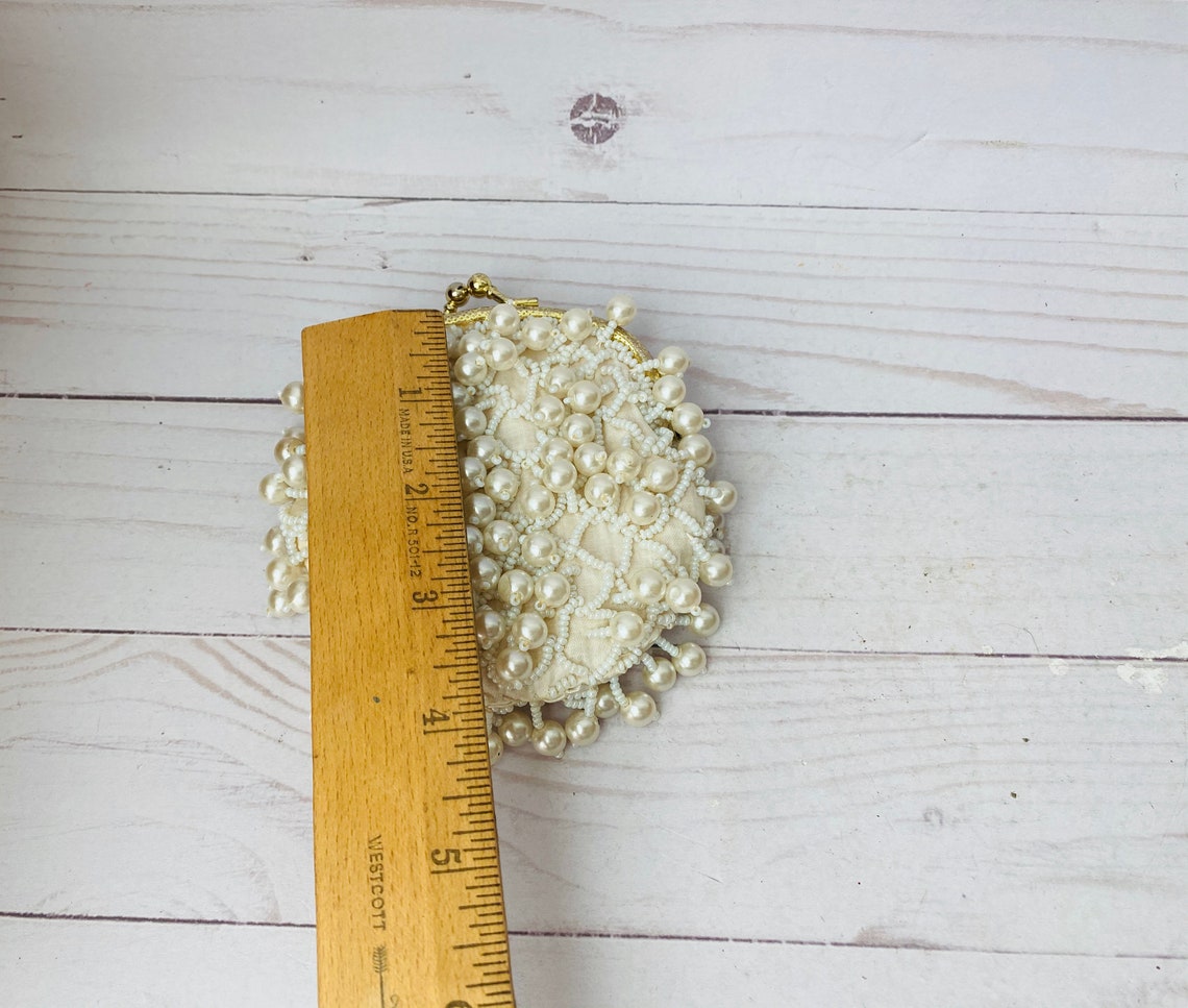 Vintage Walborg Beaded Kiss Lock Coin Purse Made in Hong Kong | Etsy