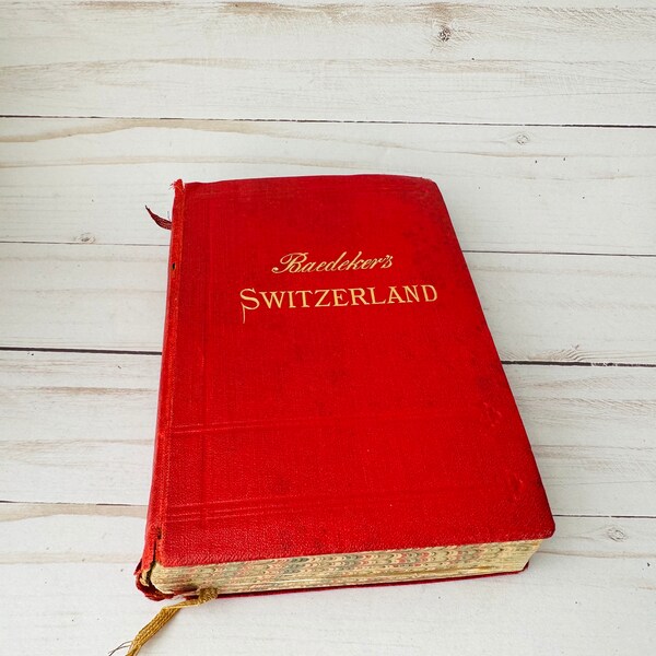 Antique Travel Guide Book - Etsy