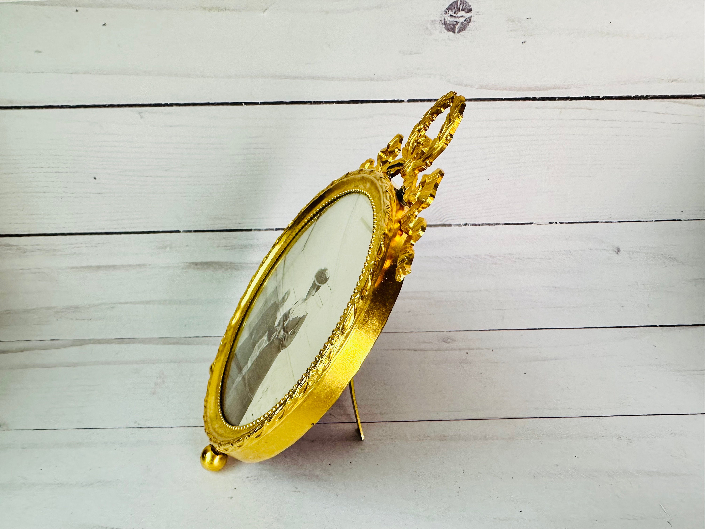 Antique French Gold Gilt Photo Frame--antique French Empire Style Frame ...