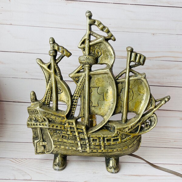 Pirate Ship Table Lamp - Etsy