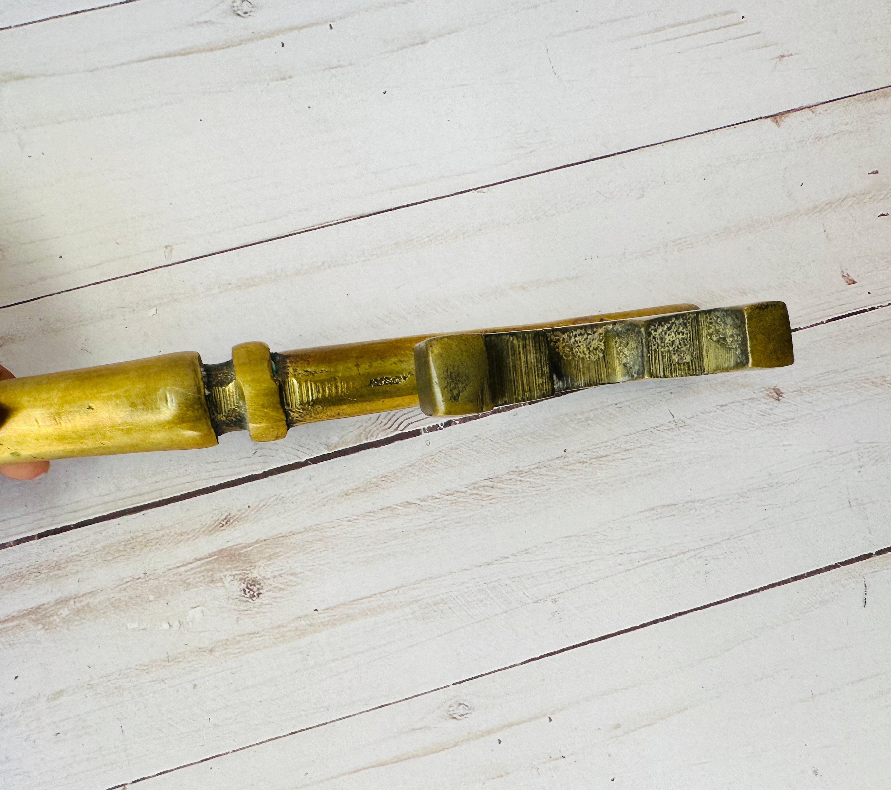 Vintage Solid Brass Keylarge Brass Key - Etsy
