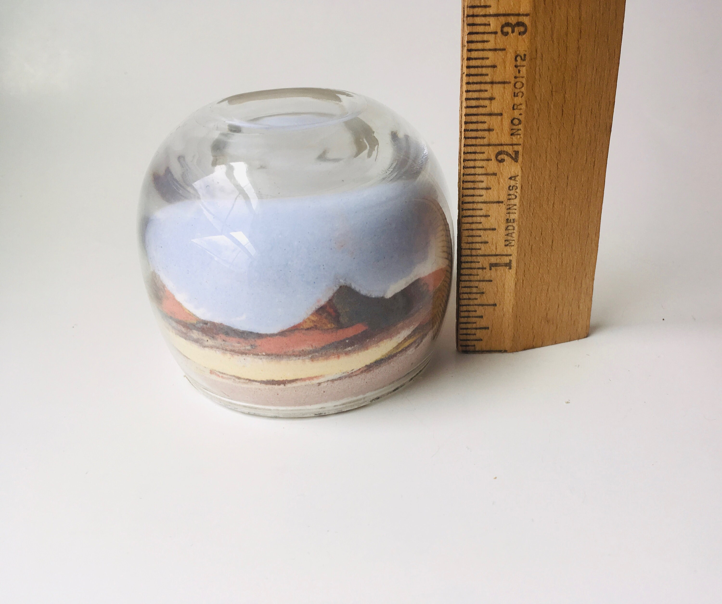 Vintage Sand Art Paperweight - Etsy