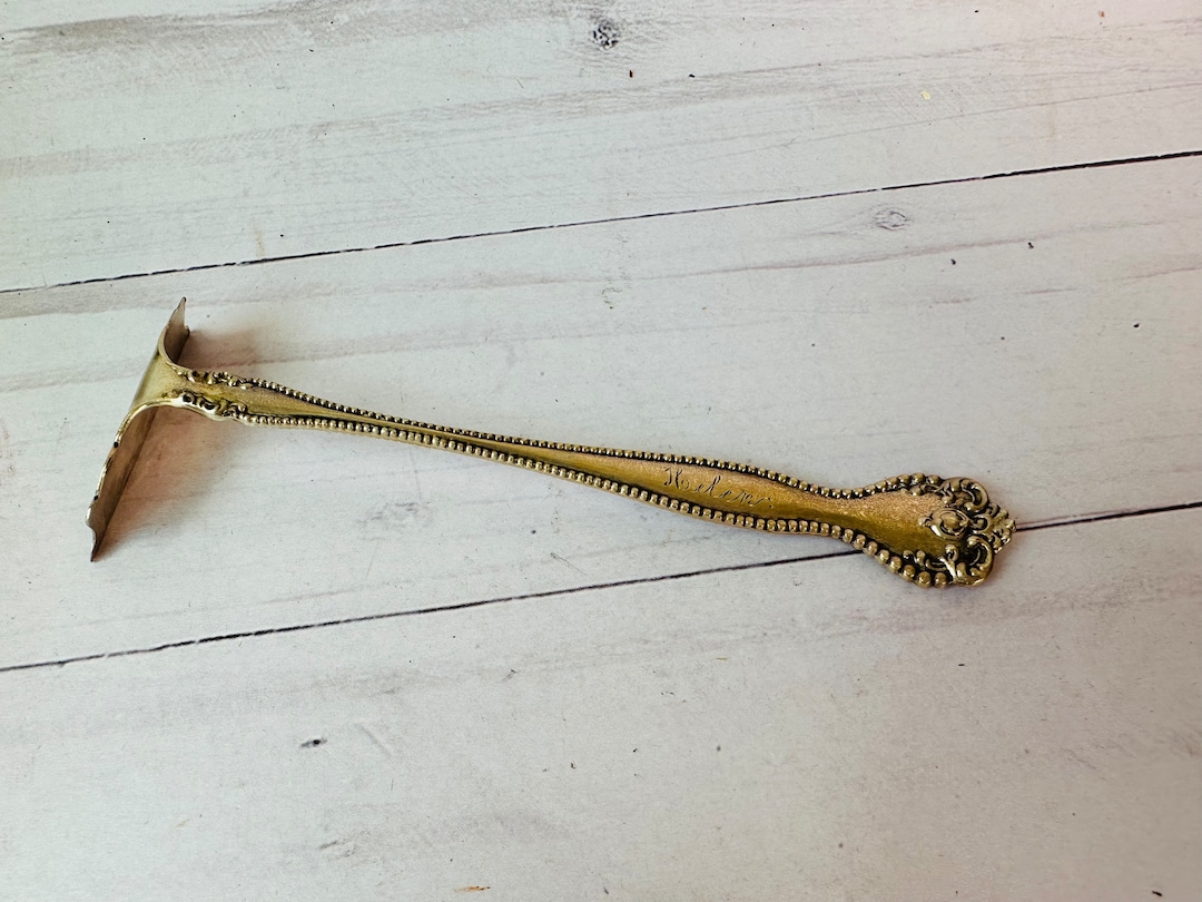 Antique Sterling Silver Baby Food Pusher--victorian Baby Food Pusher ...