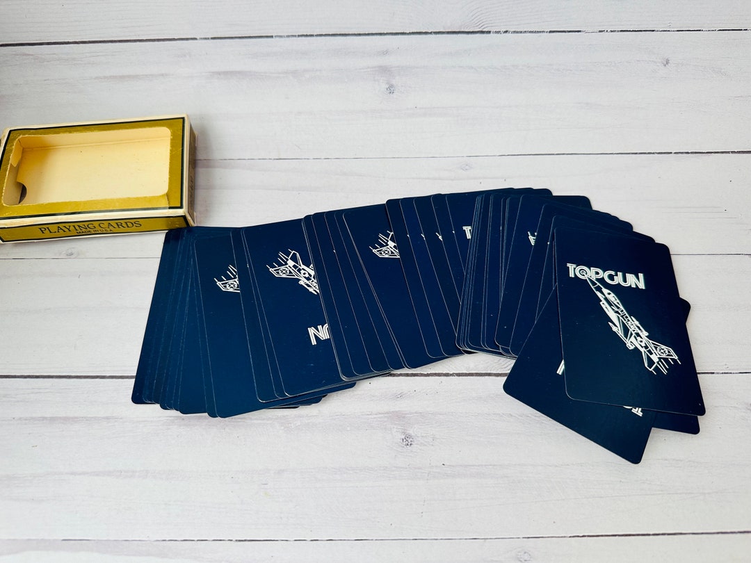Vintage Top Gun Deck of Cardsgemaco Deck of Cardsdeck With 2 Jokers - Etsy