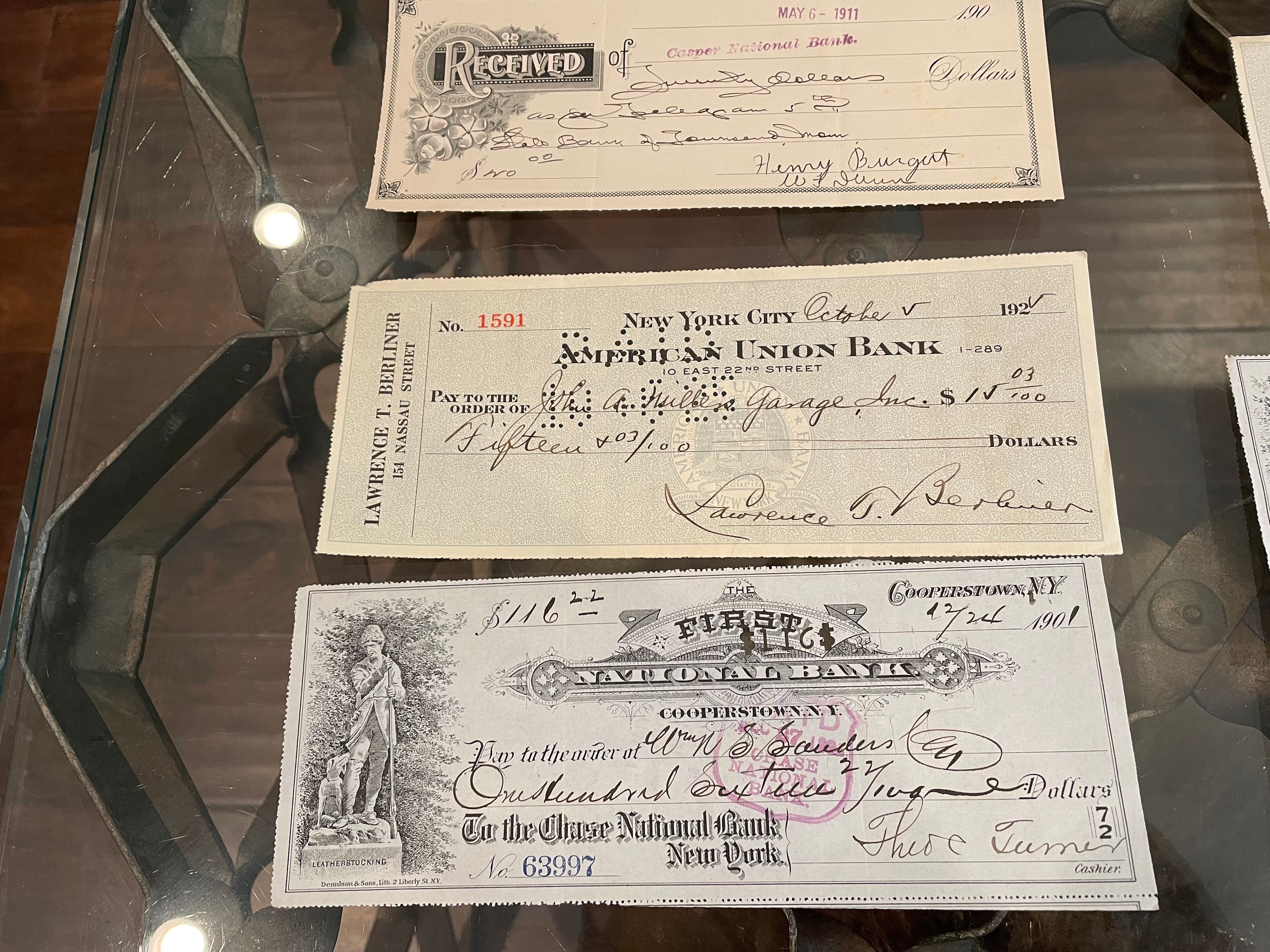 Antique 1900s Checks antique Handwriting | Etsy