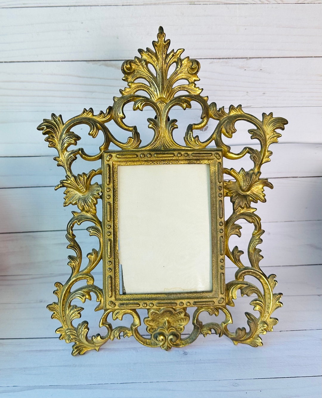 Antique Ornate Photo Framevictorian National Brass & Iron Works Photo ...