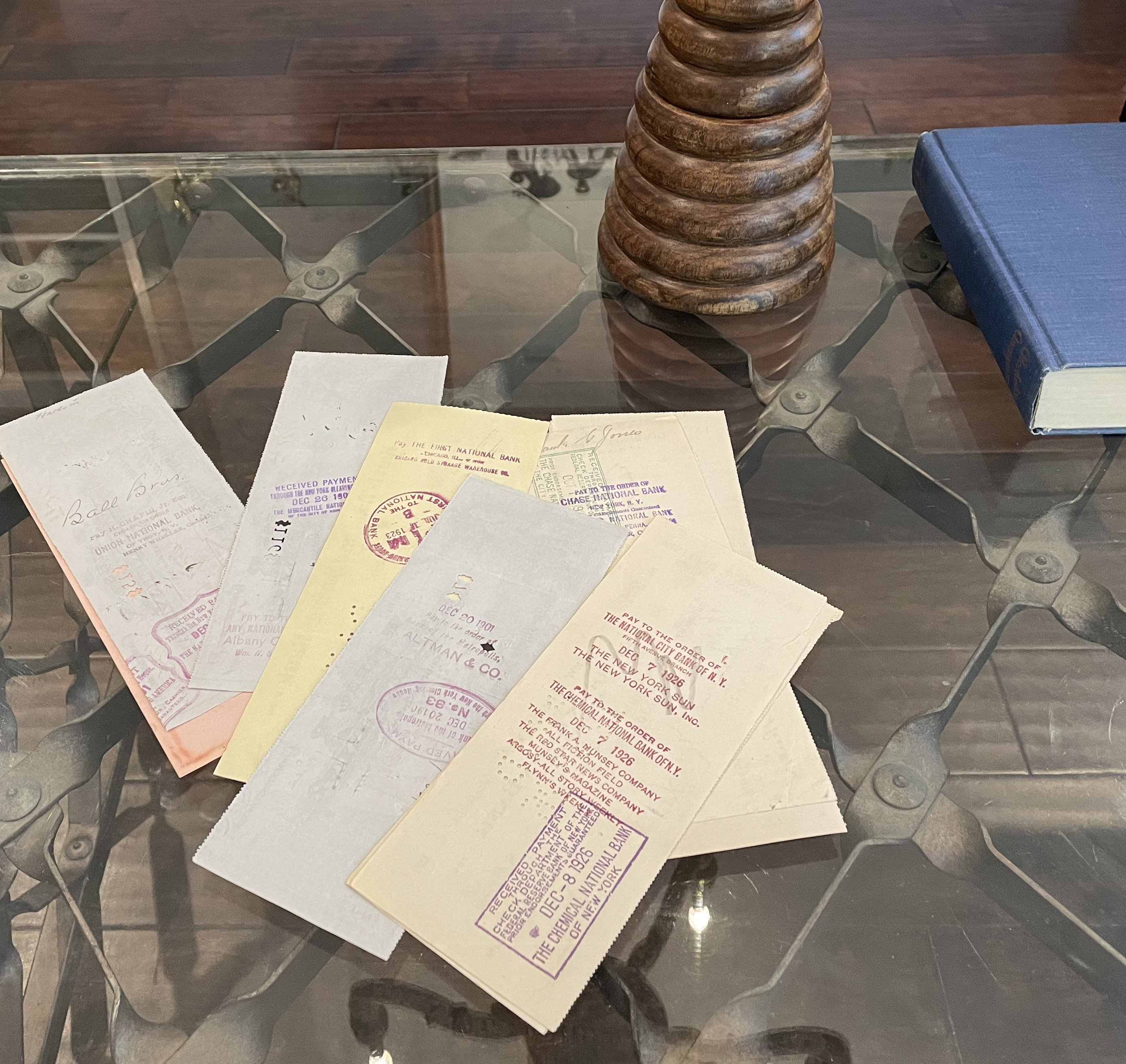 Antique 1900s Checks antique Handwriting | Etsy