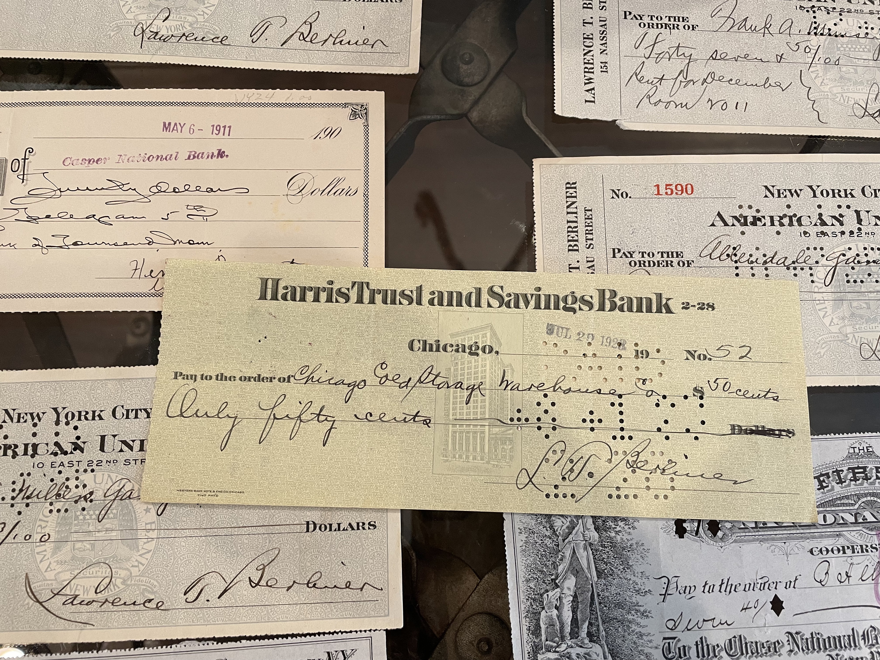 Antique 1900s Checks antique Handwriting | Etsy