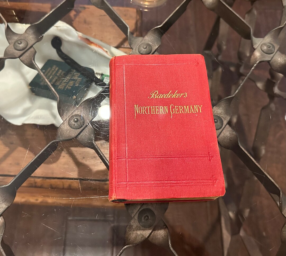 Antique 1913 Baedeker's Guide Books Northern Germany--antique Travel ...
