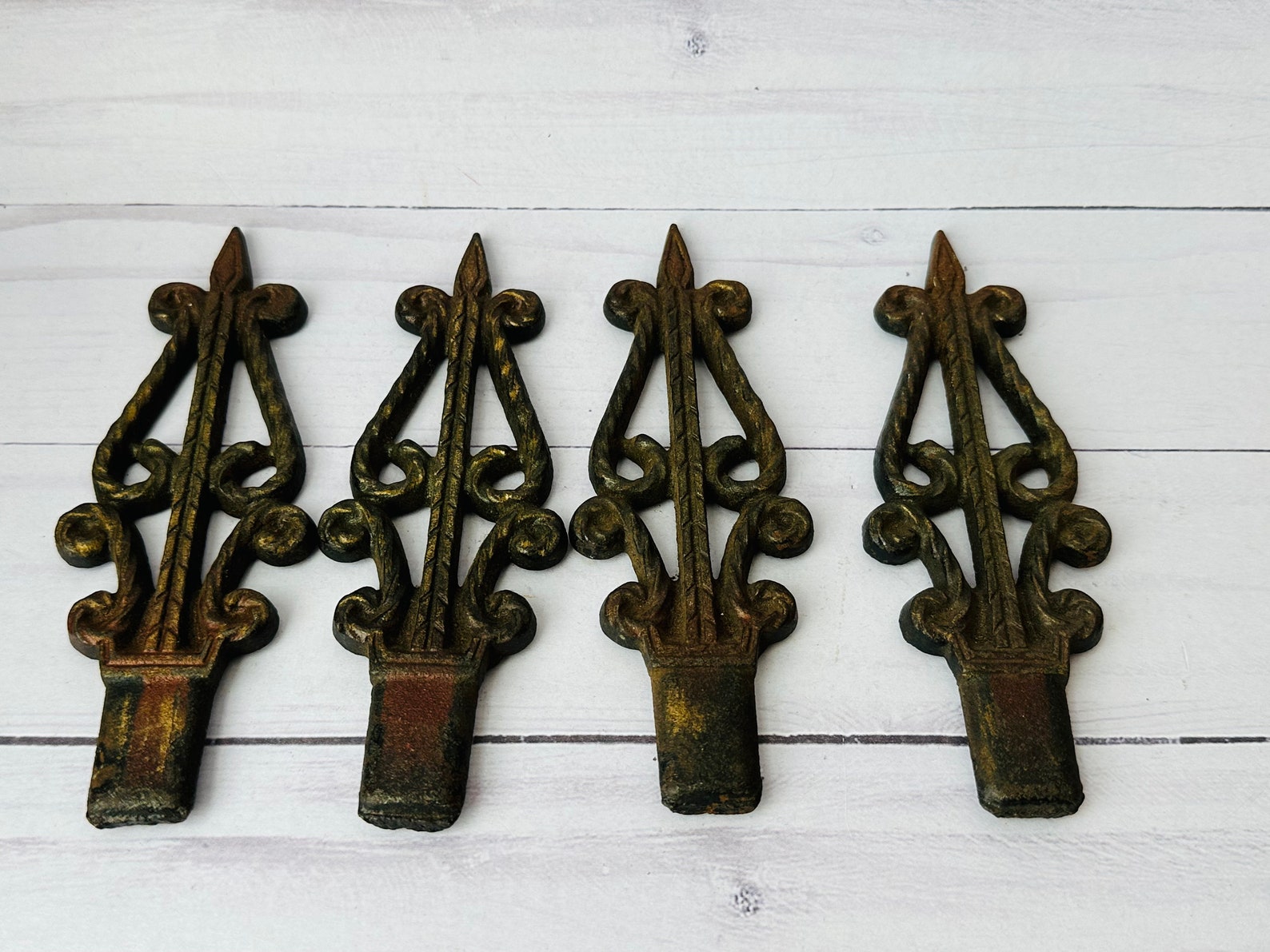 Vintage Cast Iron Fence Finials--vintage Finials - Etsy