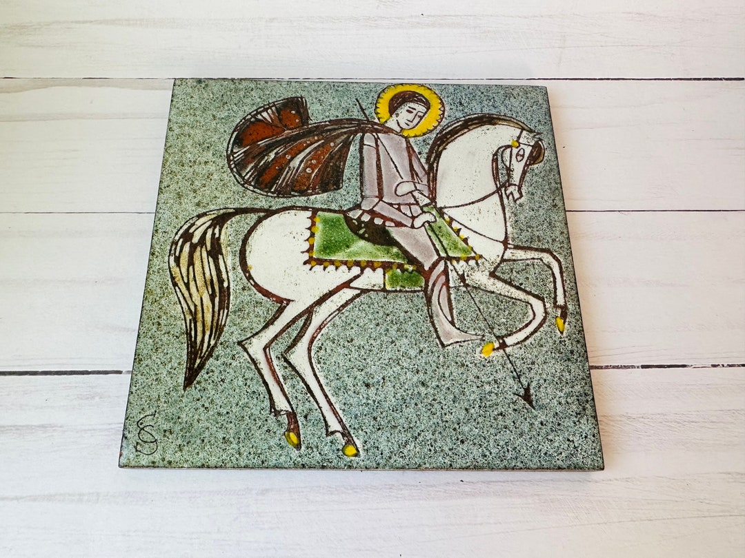Vintage Platt Ferrolite England Tile--vintage Tile--religious ...