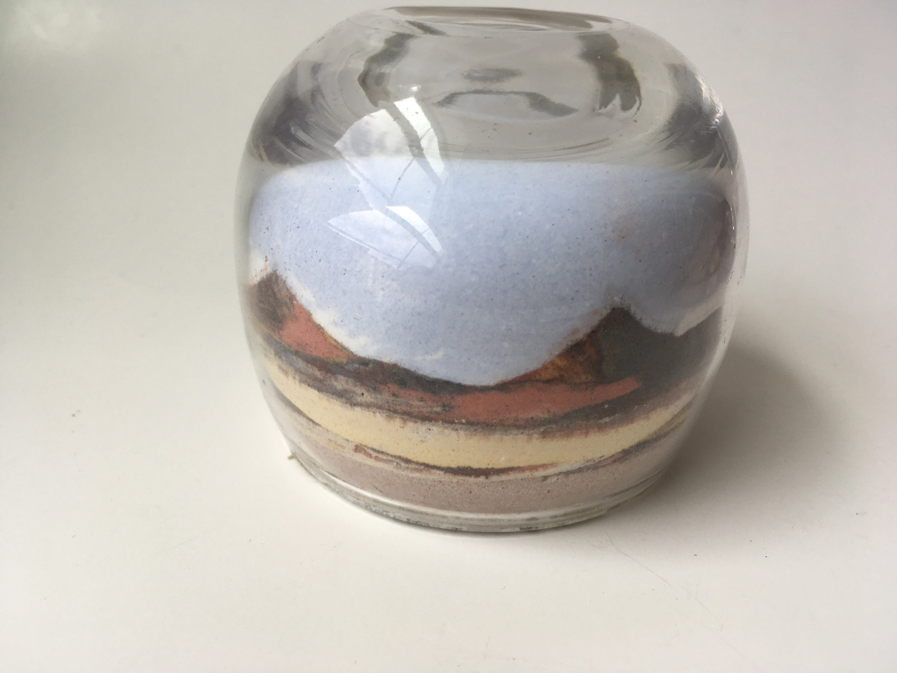 Vintage Sand Art Paperweight - Etsy