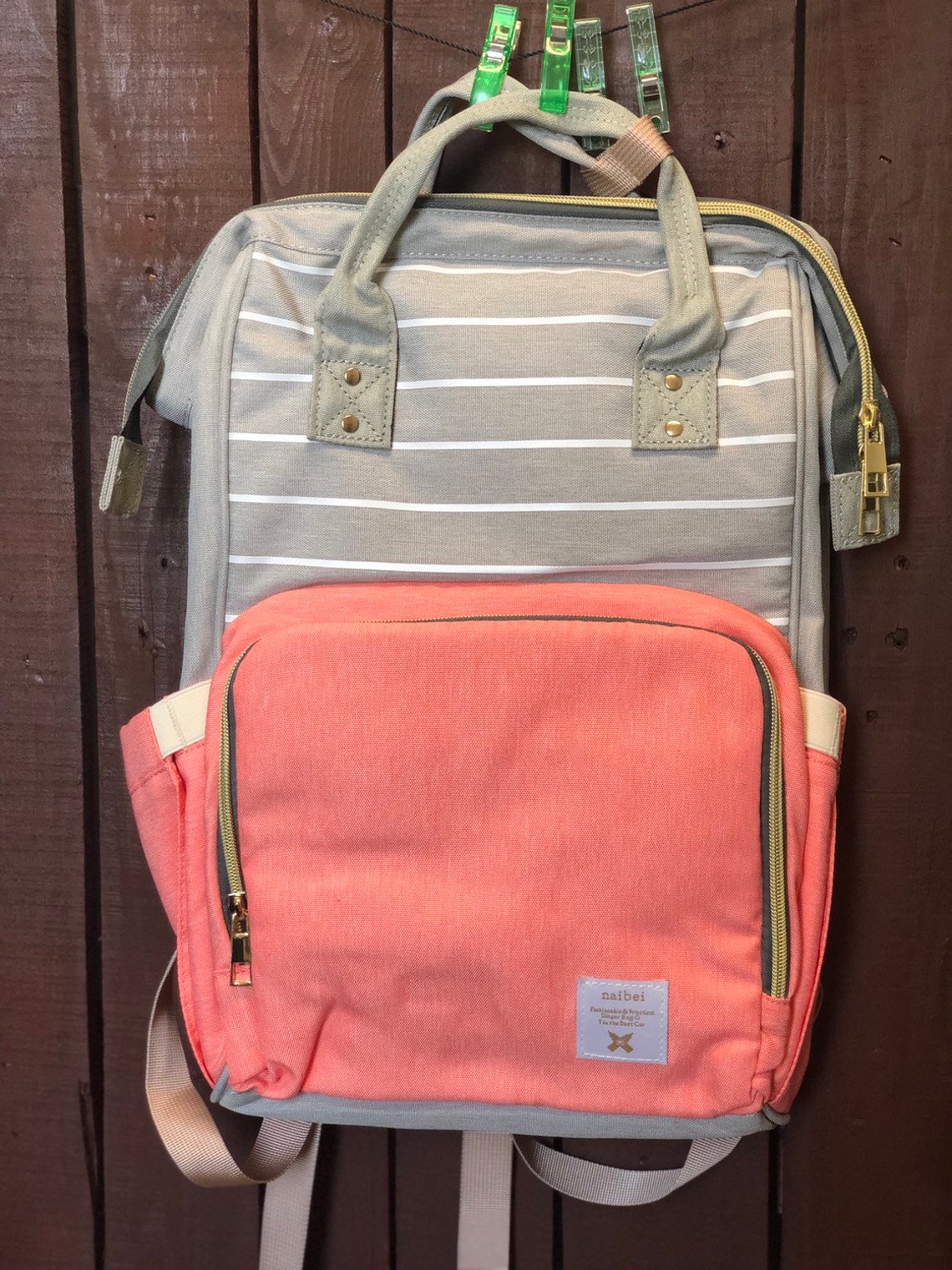 Monogrammed Diaper Bag Backpacks - Etsy