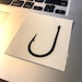 Fish Hook Fishing Sticker - Etsy