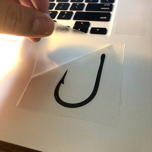 Fish Hook - Fishing Sticker - Etsy