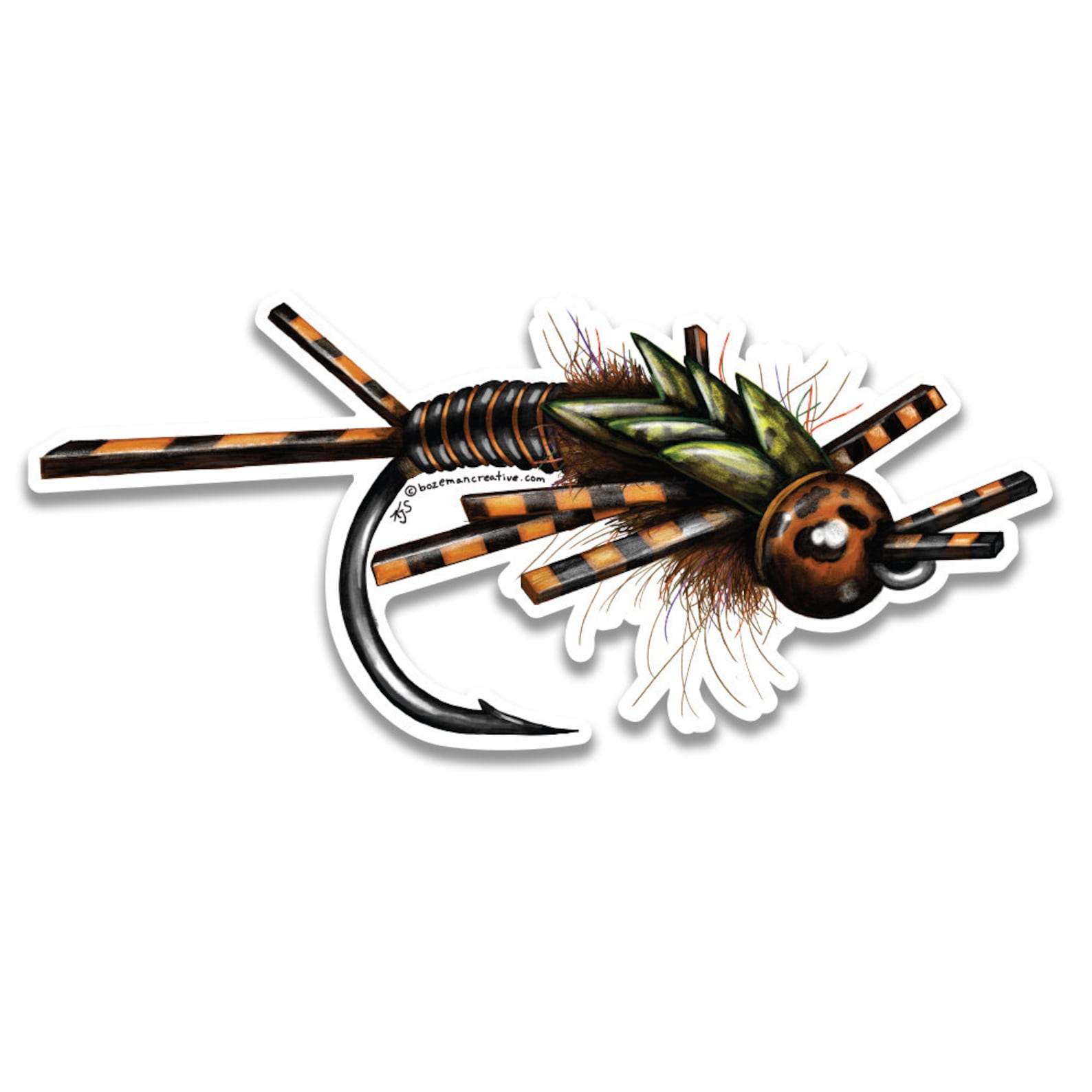 Stonefly Sketch Sticker - Etsy