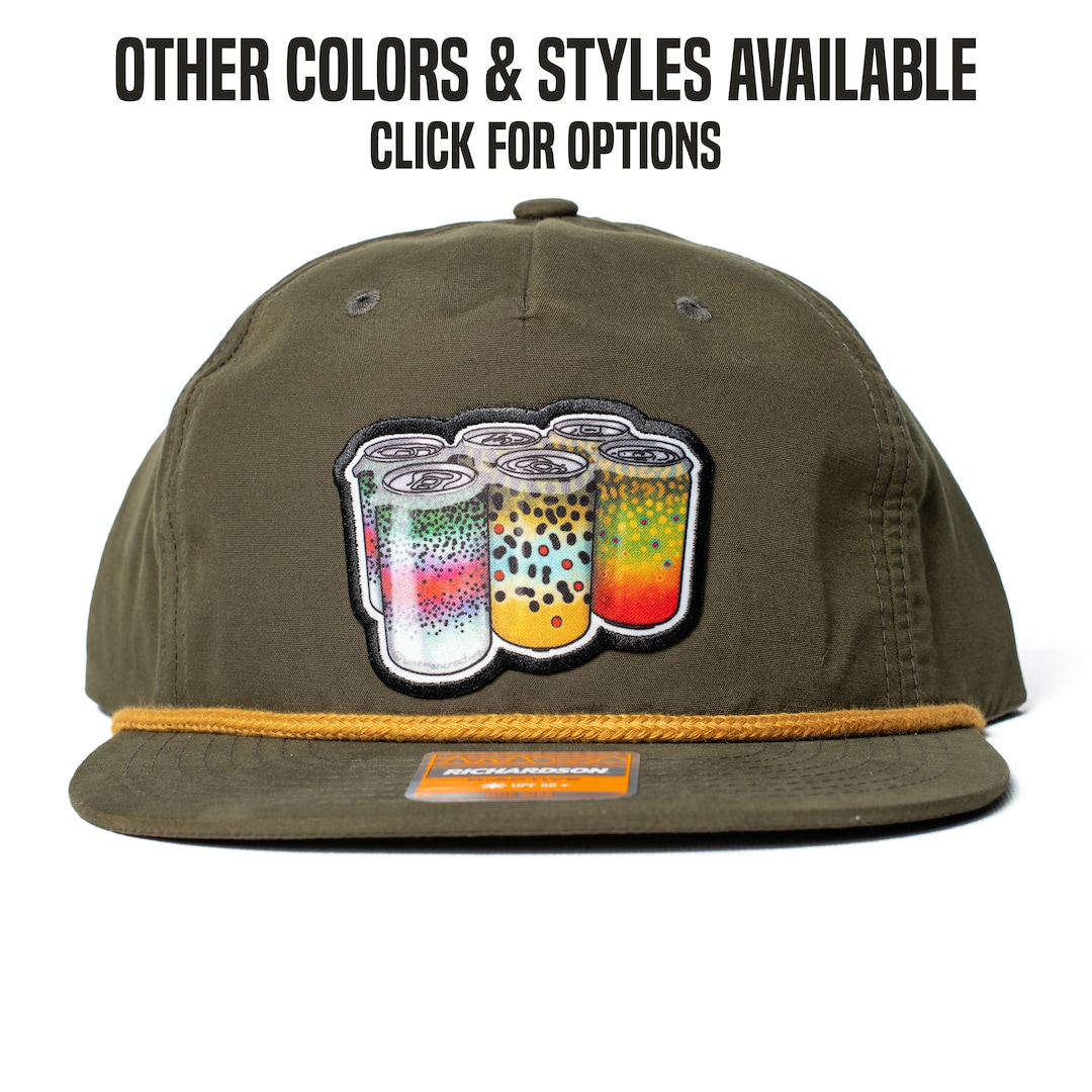 Trout 6-pack Patch Hat - Fly Fishing Hat - Etsy