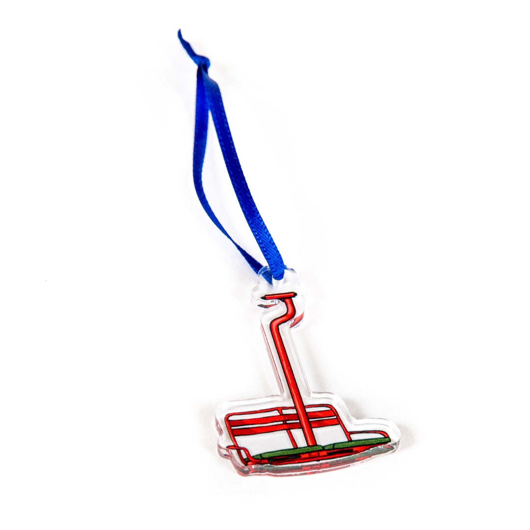 Red Chair - Chair Lift Skiing Charm/ornament - Etsy