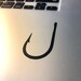 Fish Hook Fishing Sticker - Etsy