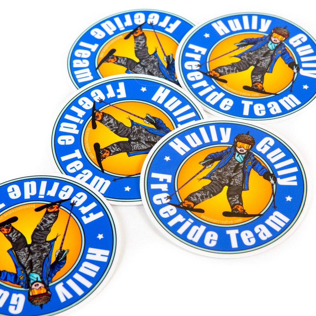 Hully Gully Freeride Team Bridger Bowl Sticker - Etsy