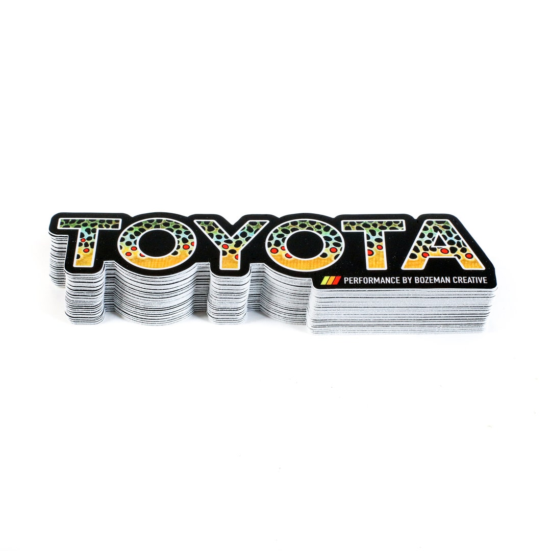Toyota Brown Trout - Fly Fishing Sticker - Etsy