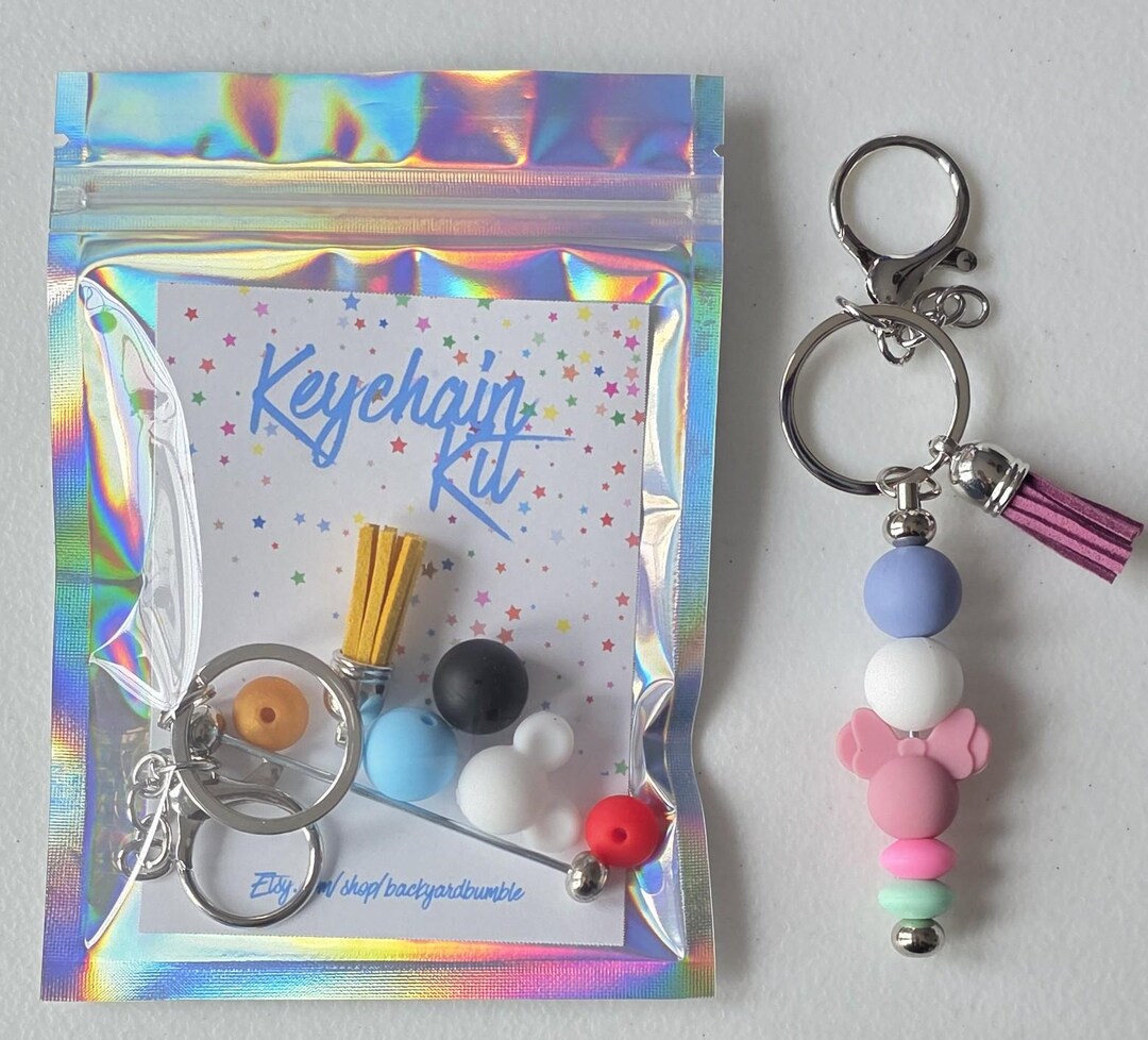 Birthday Party Keychain Kit Favor Pack, Party Favors, DIY Keychain ...