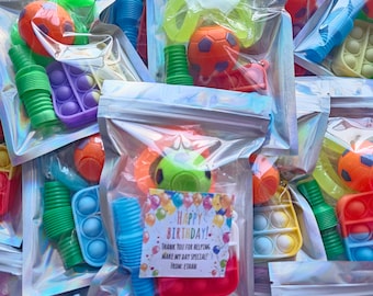 Birthday Party Fidget Favor Pack, Fidget Party Favors, Fidget Pack ...