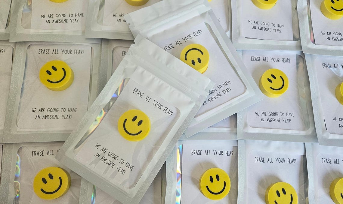 Back to School Eraser Favor, Classroom Gifts, New School Year Favors ...